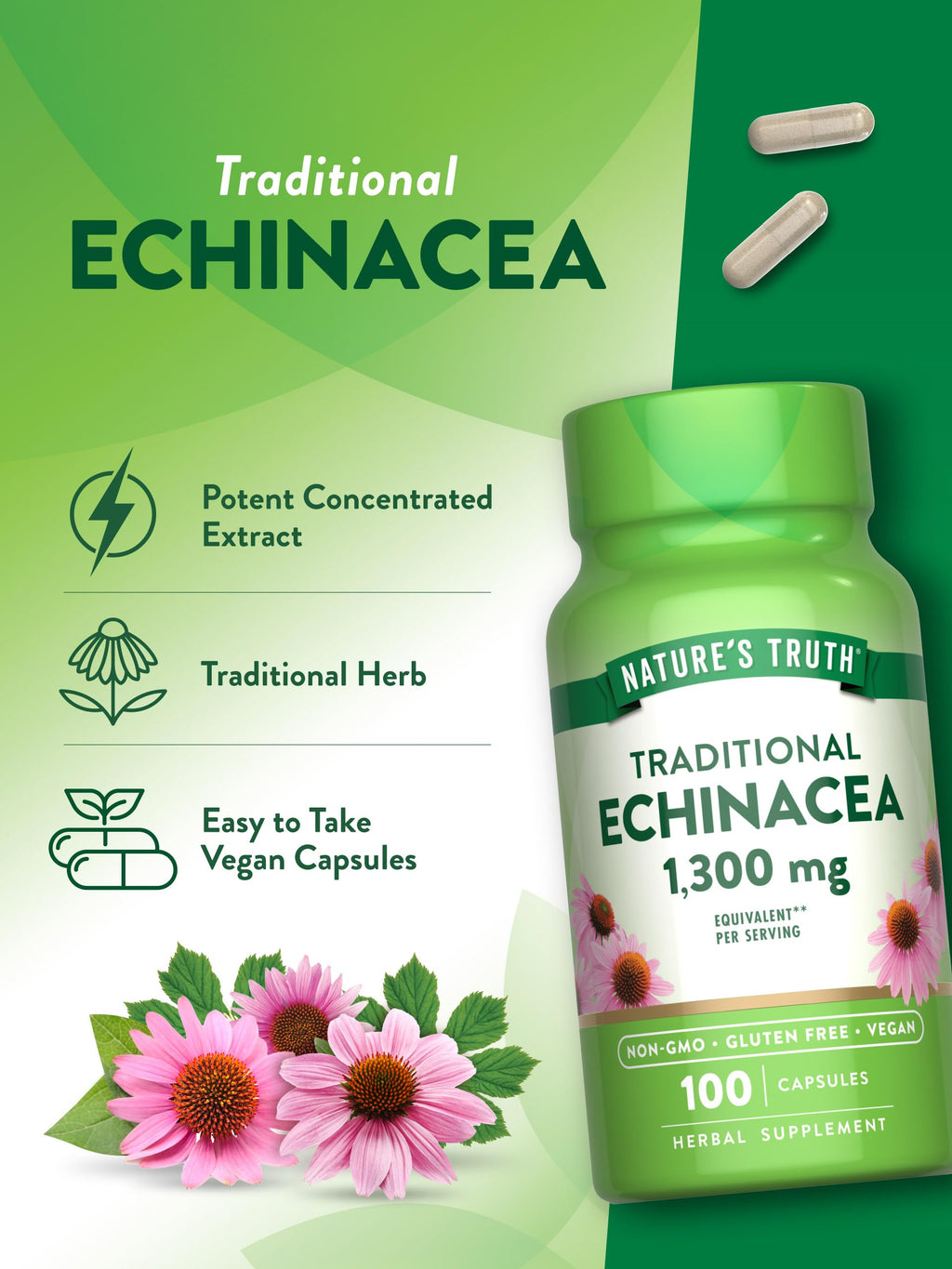 echinacea capsules for holistic health