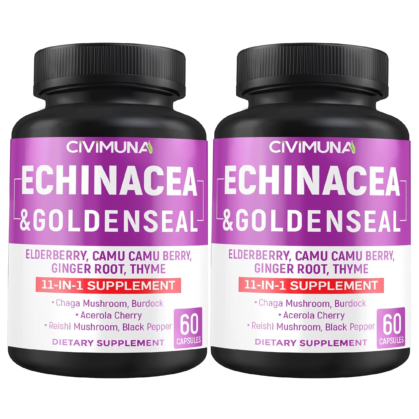 Echinacea capsules for immune support