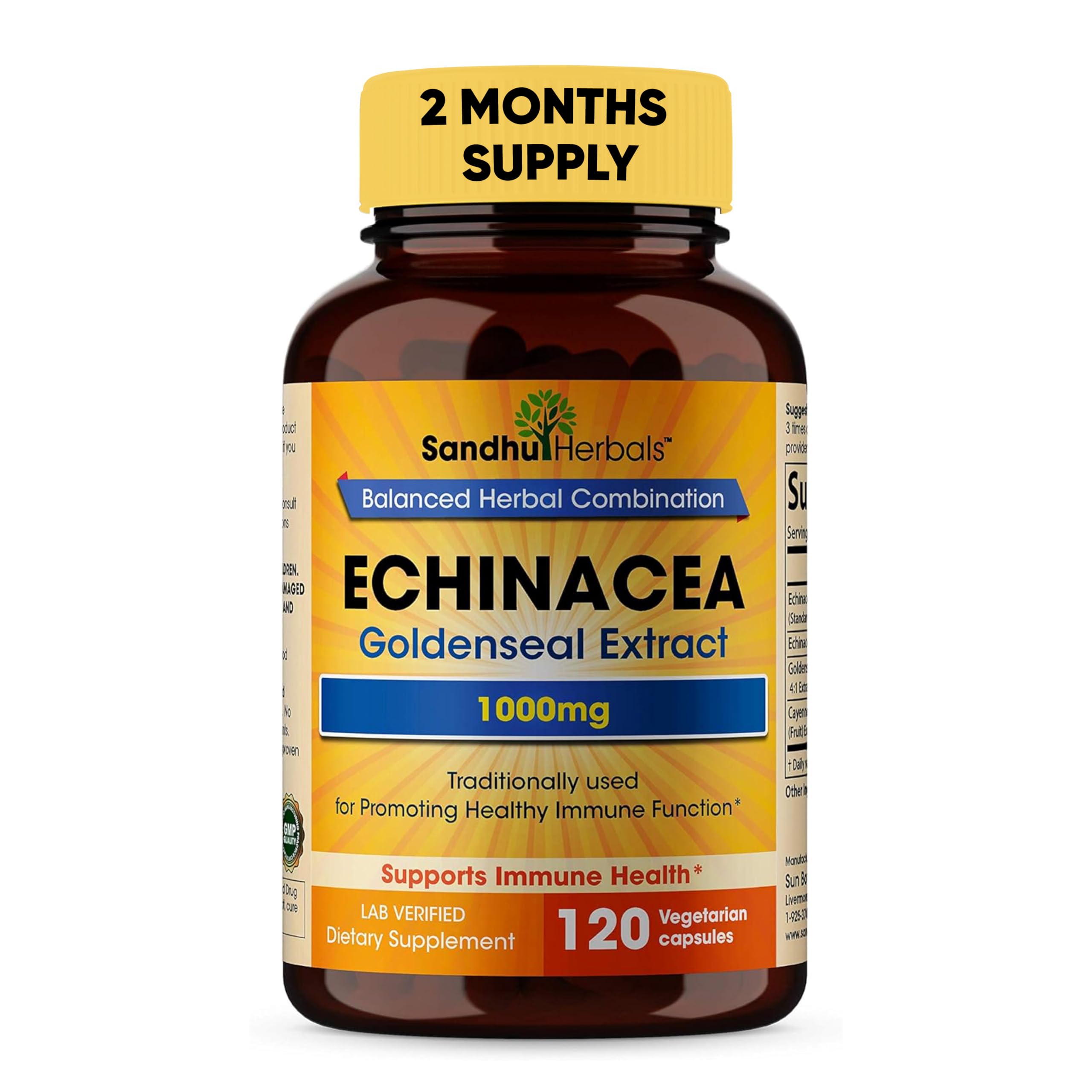 Echinacea capsules for immune support