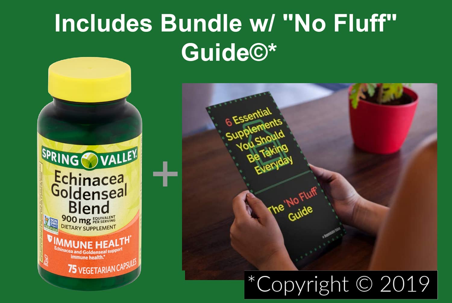Echinacea capsules for overall vitality