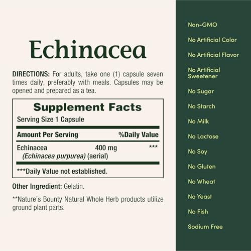 echinacea capsules for overall well-being
