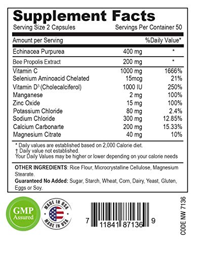 Echinacea capsules for seasonal support