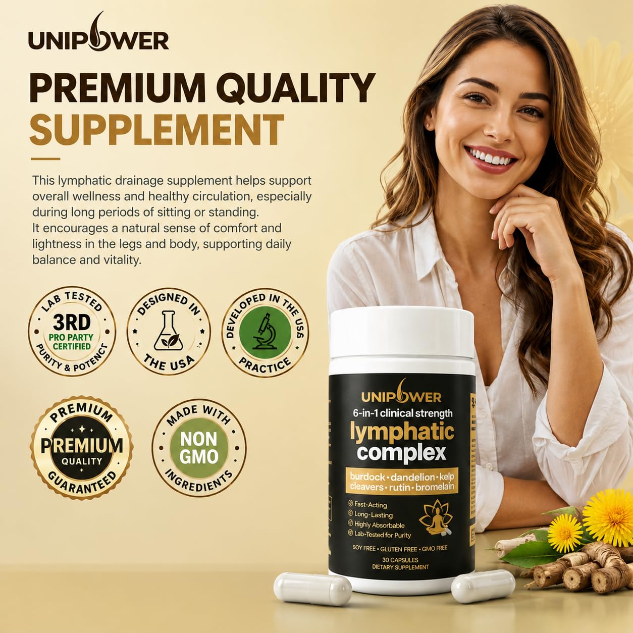 Echinacea capsules for seasonal wellness