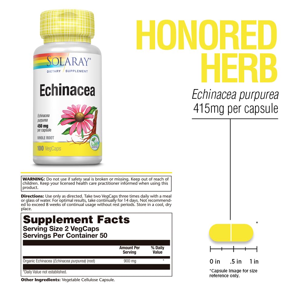 Echinacea capsules for seasonal wellness