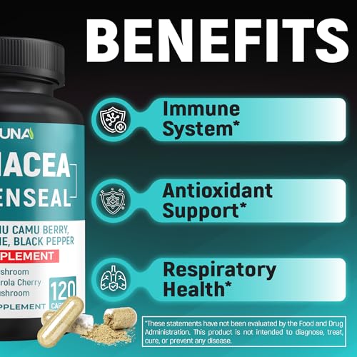 Echinacea capsules with elderberry extract