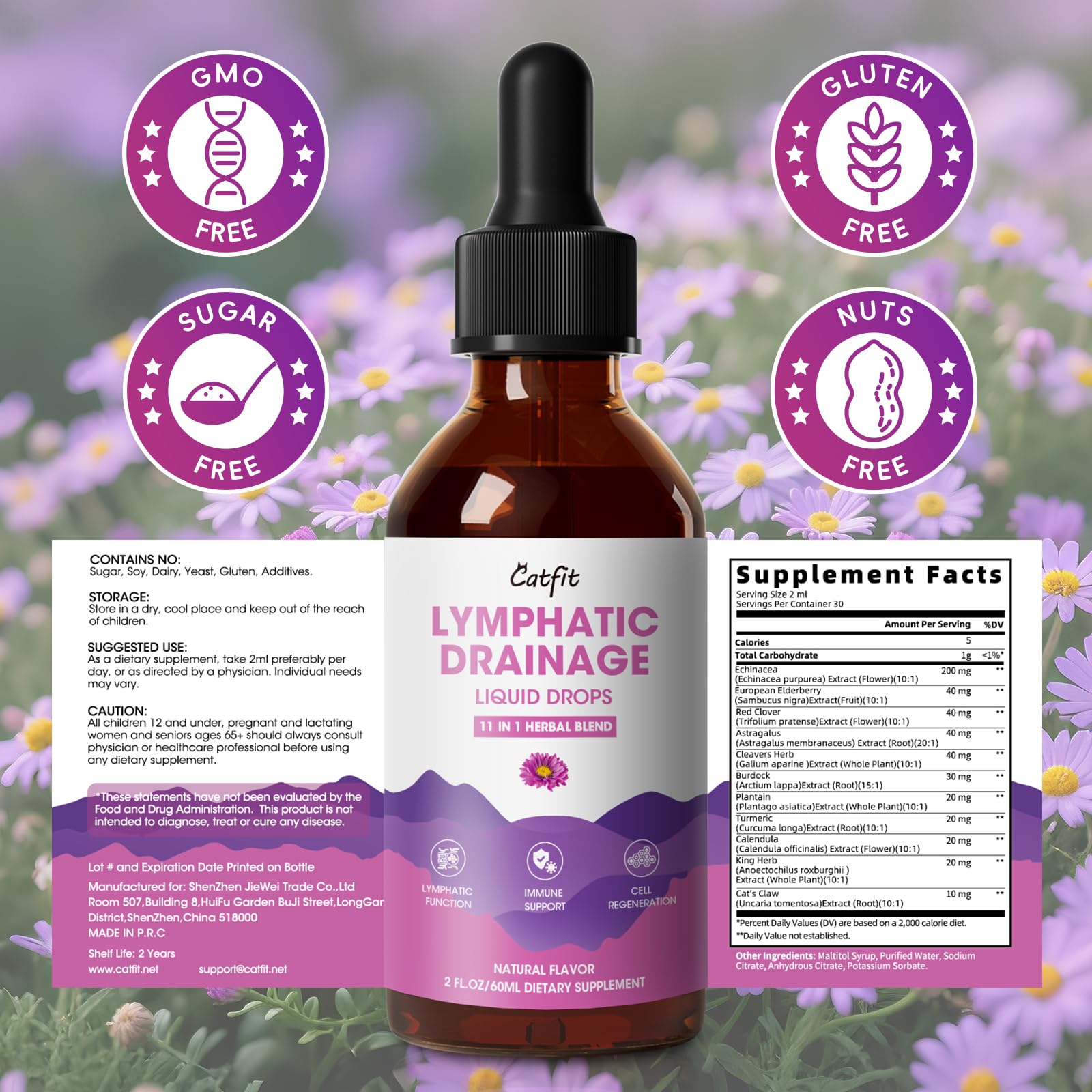 Echinacea drops for better hydration