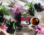 Echinacea elderberry tea for colds