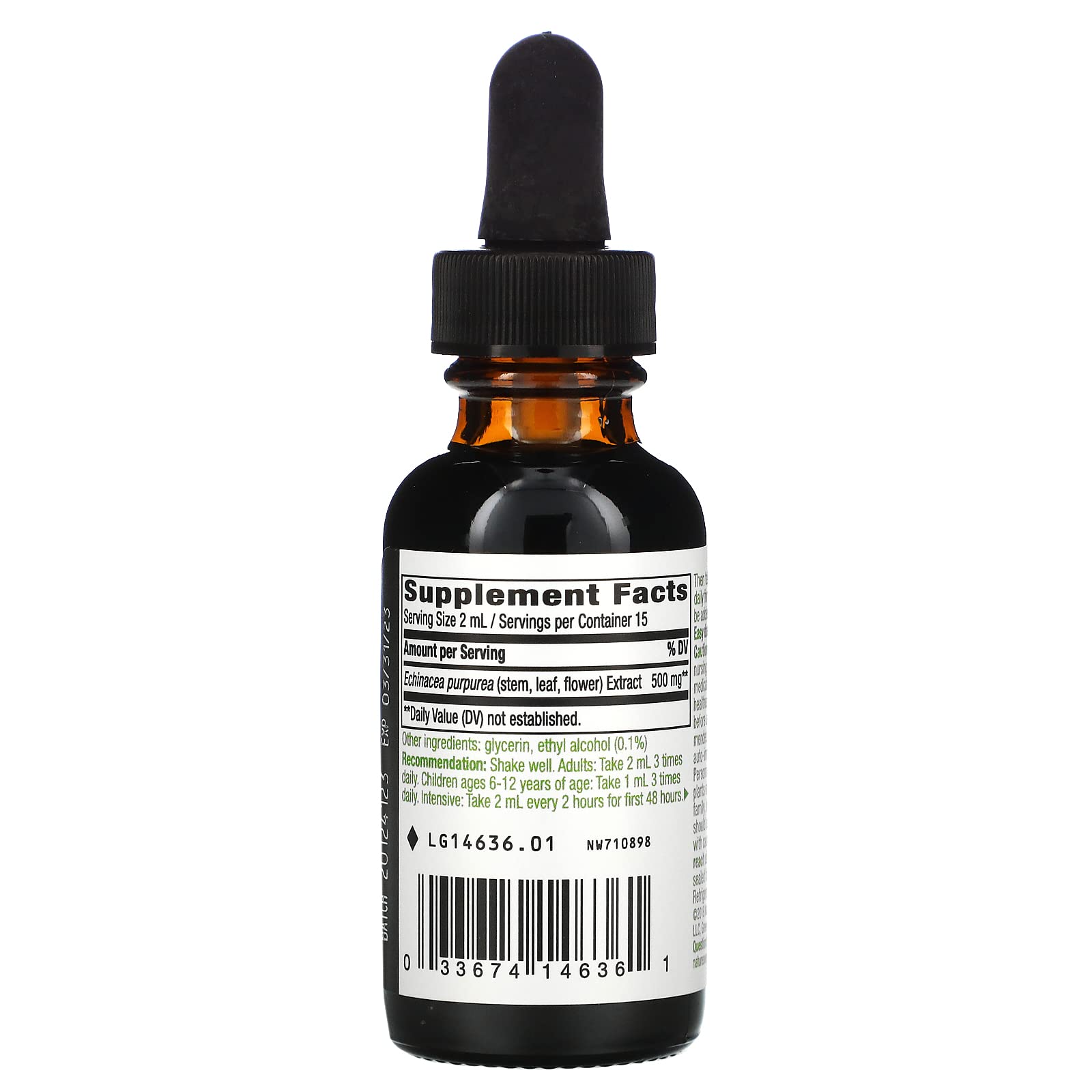 Echinacea extract for immune support