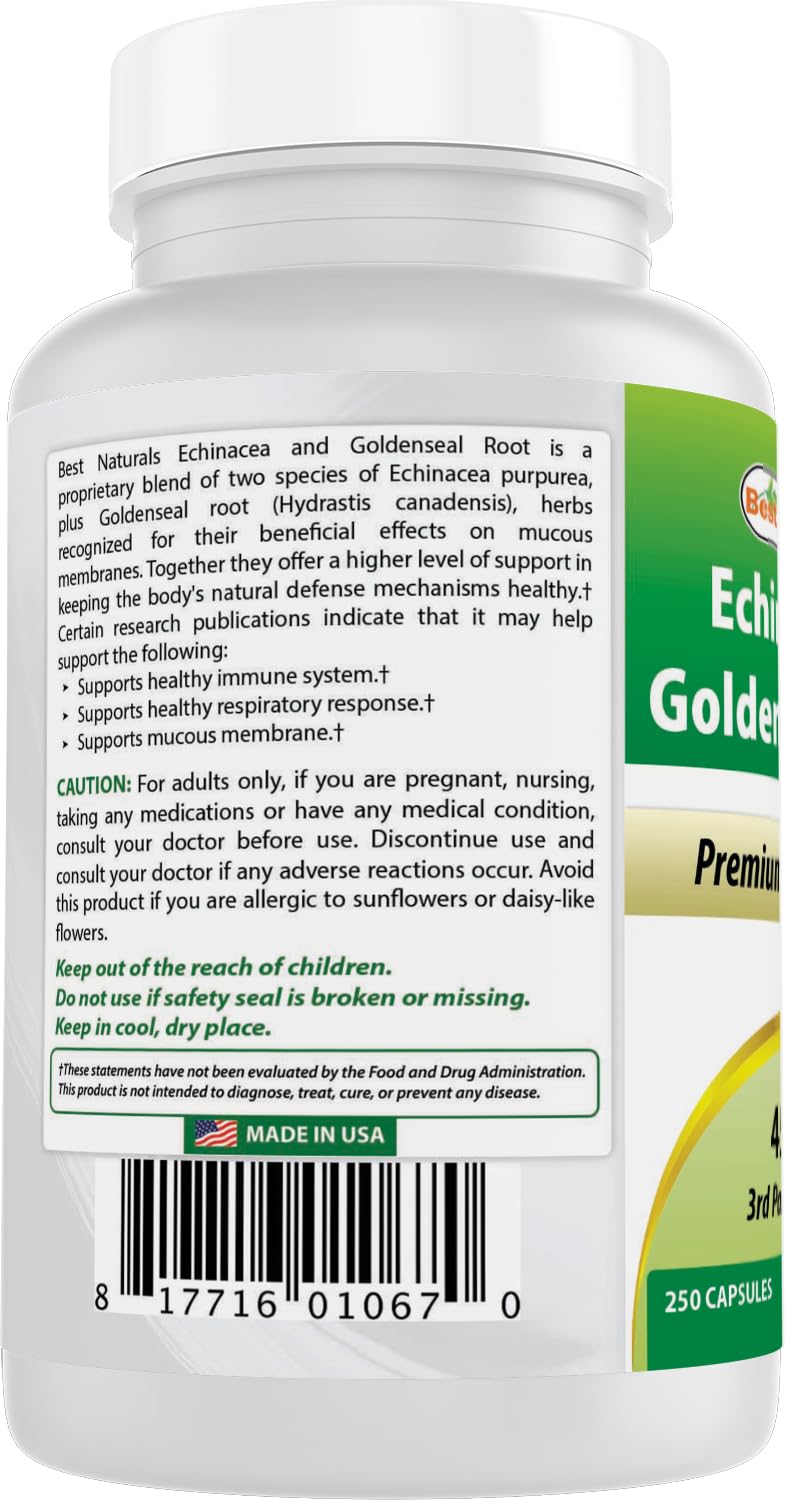 Echinacea Goldenseal for respiratory health