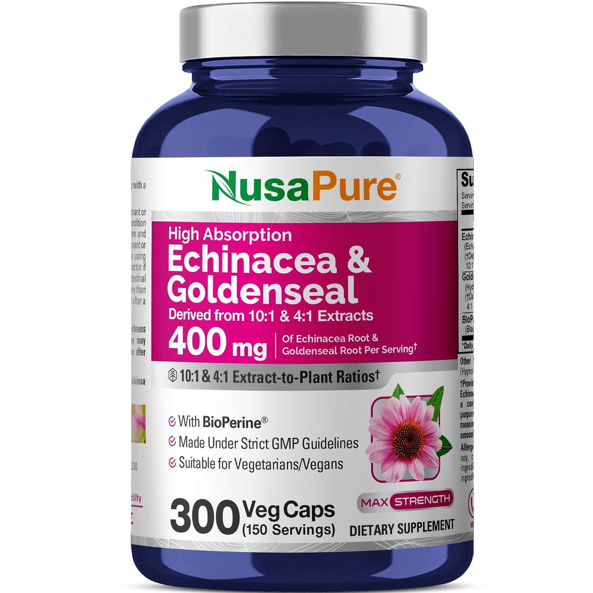 echinacea goldenseal immune support capsules