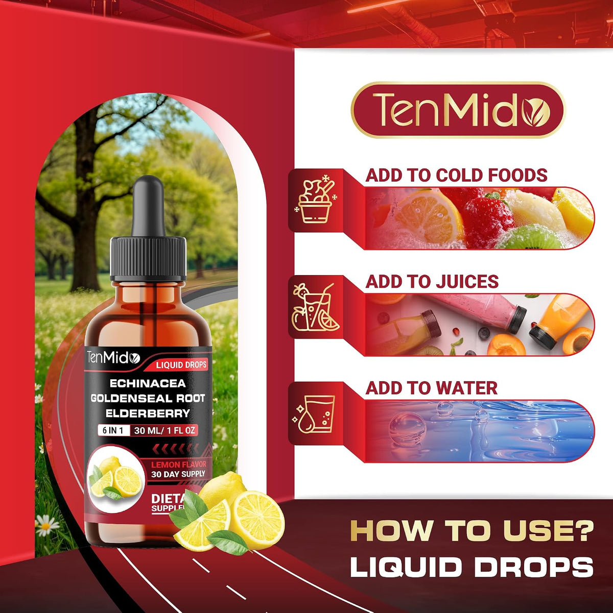 Echinacea Goldenseal tincture for cold relief