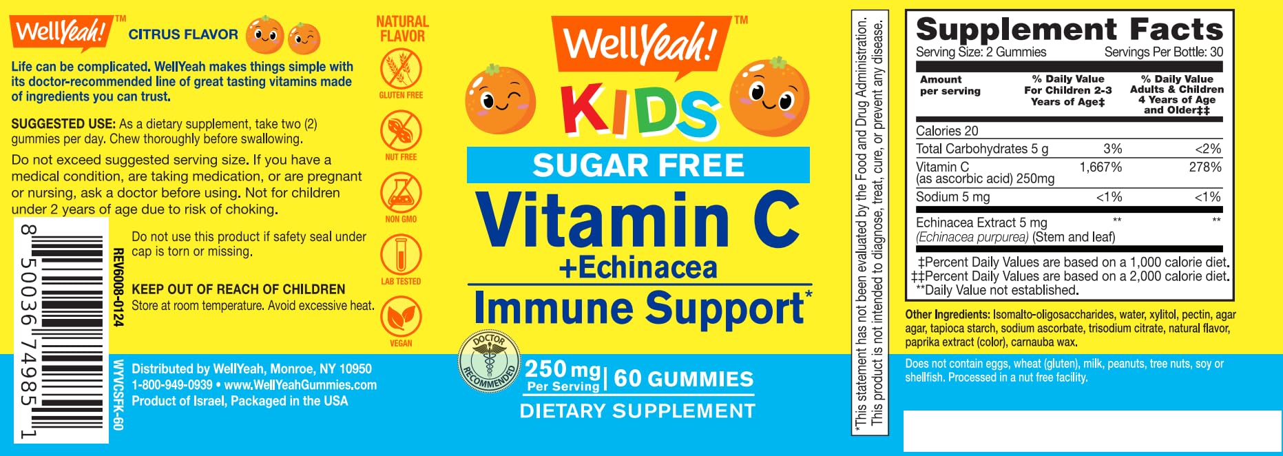 Echinacea gummies for kids' wellness