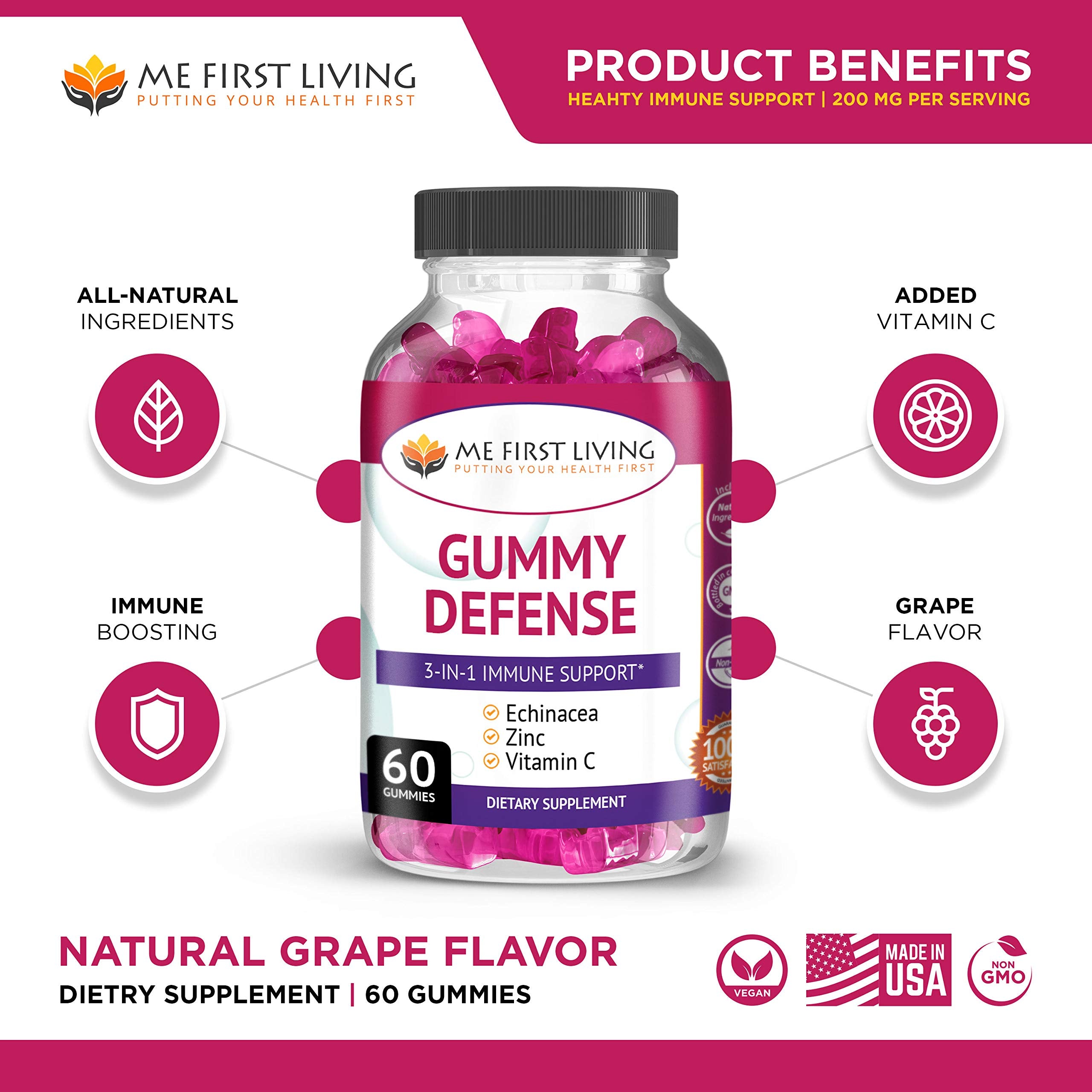 Echinacea gummies for seasonal wellness support