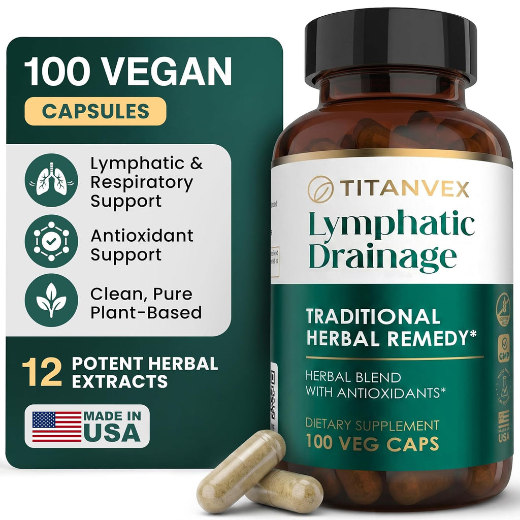 Echinacea herbal lymphatic support capsules