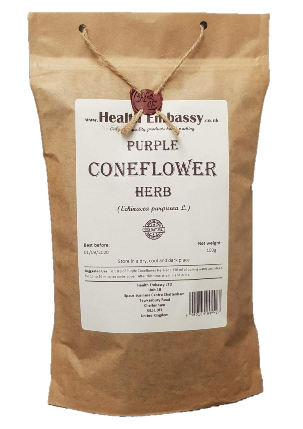 Echinacea herbal tea for wellness