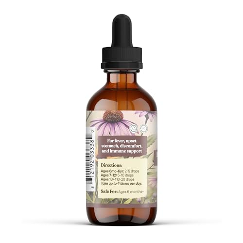 Echinacea in glass dropper bottle