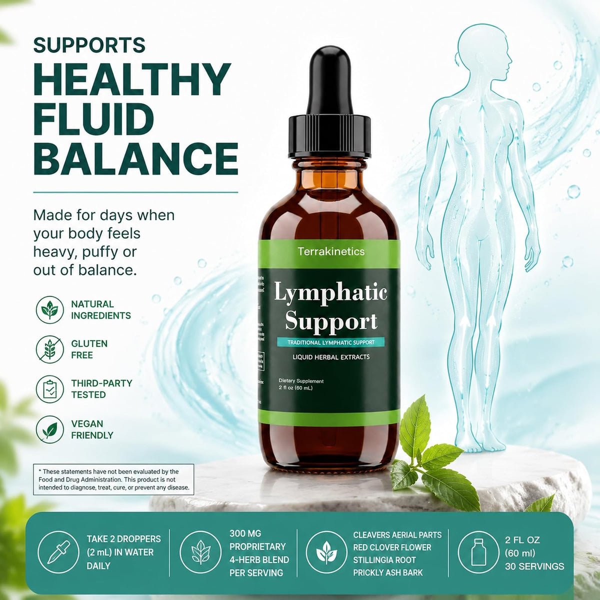 Echinacea liquid drops for wellness