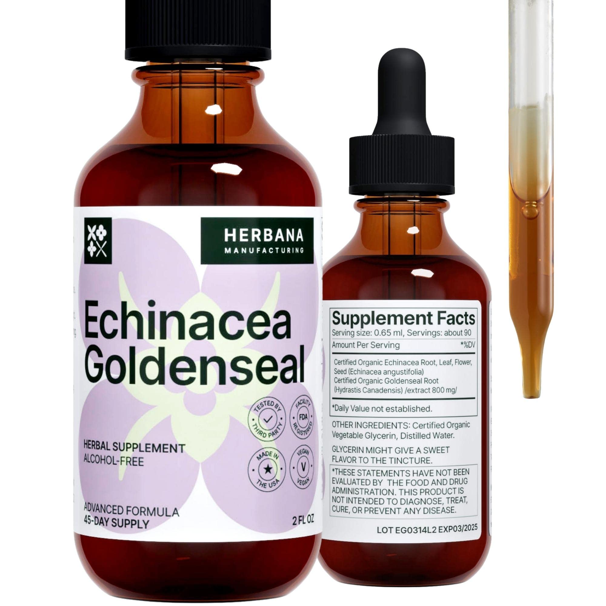 Echinacea liquid extract for immunity