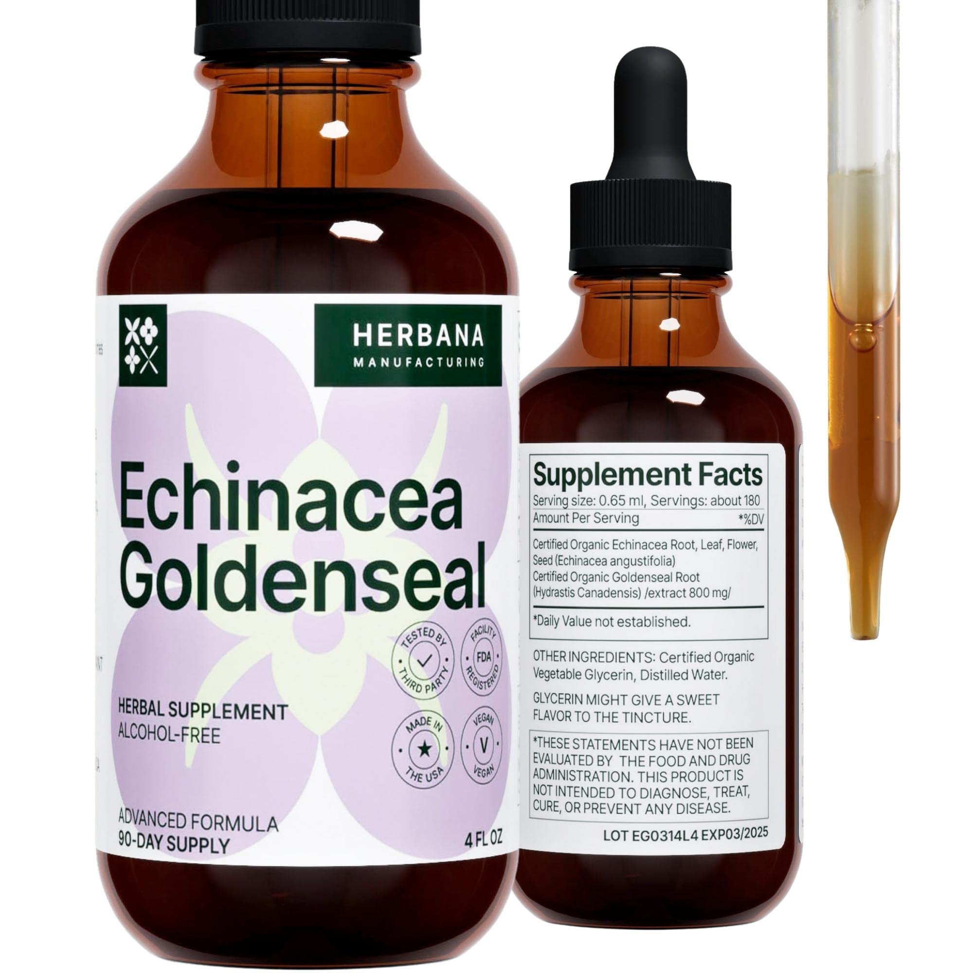 Echinacea liquid extract for immunity