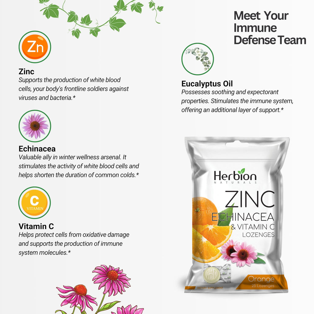 Echinacea lozenges for immune support