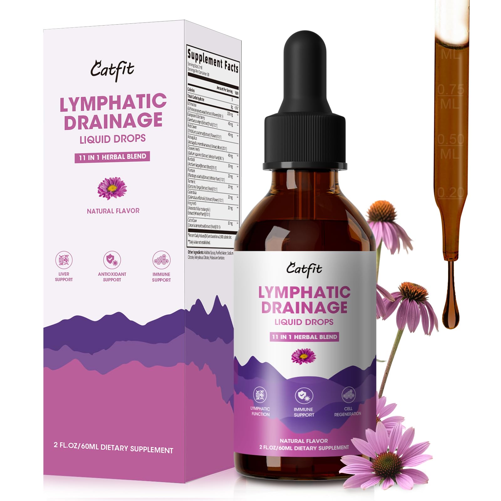 echinacea lymphatic drainage drops benefits