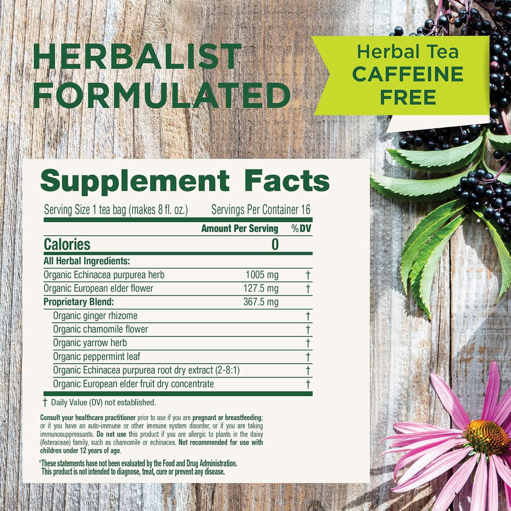 Echinacea Plus Elderberry tea benefits
