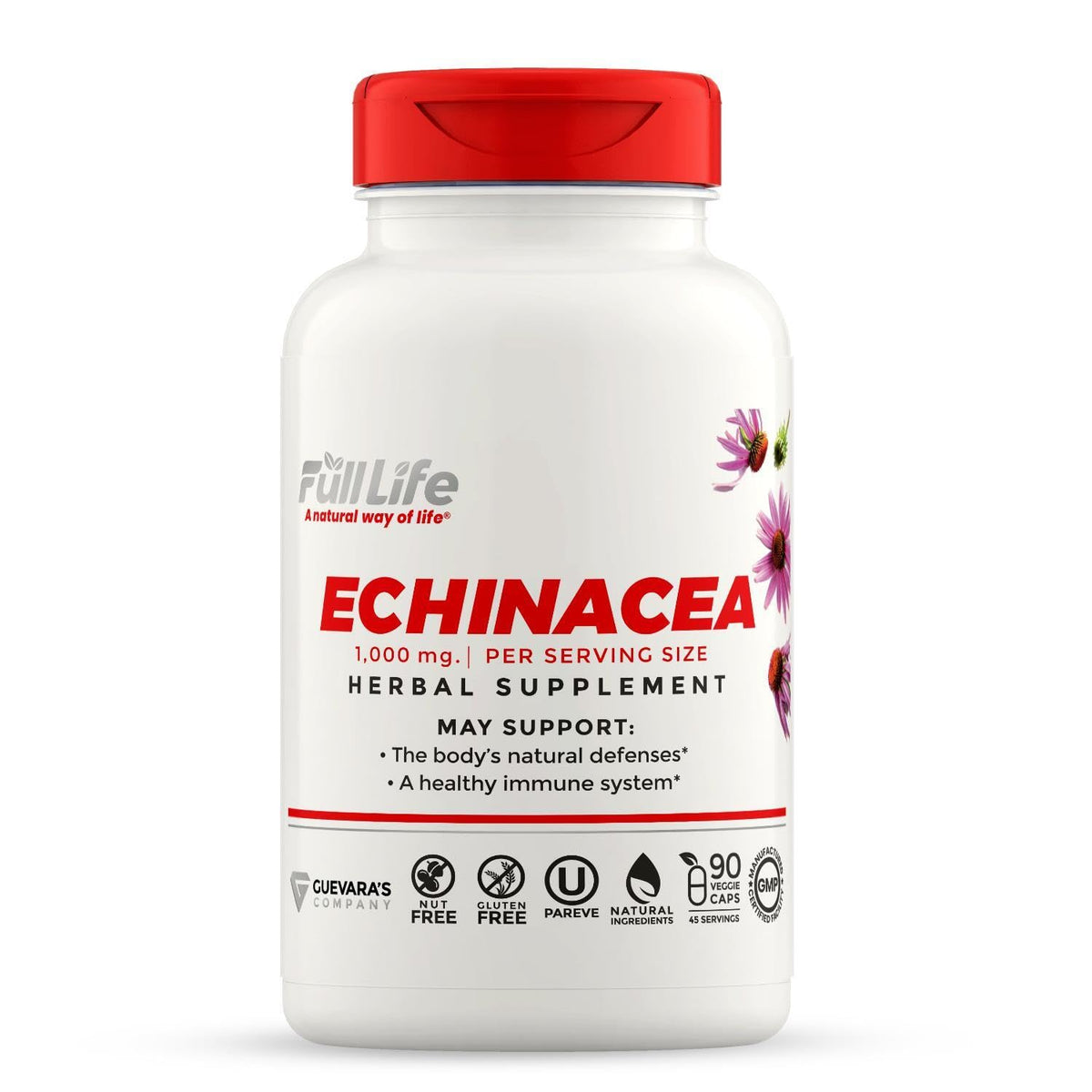 Echinacea Purpurea veggie capsules for immunity