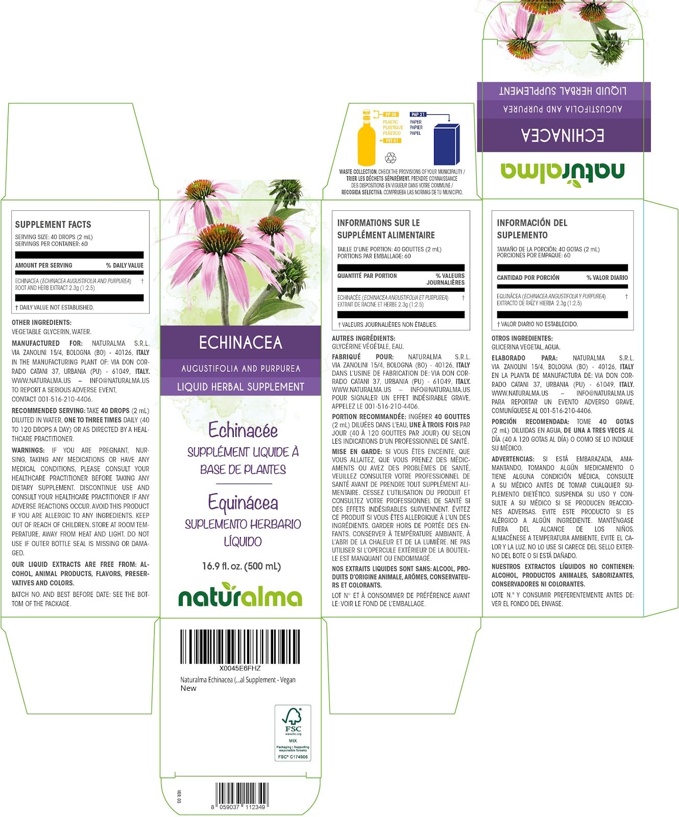 Echinacea root extract for seasonal wellness