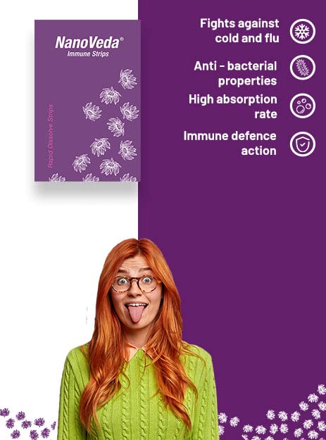 Echinacea strips for throat relief