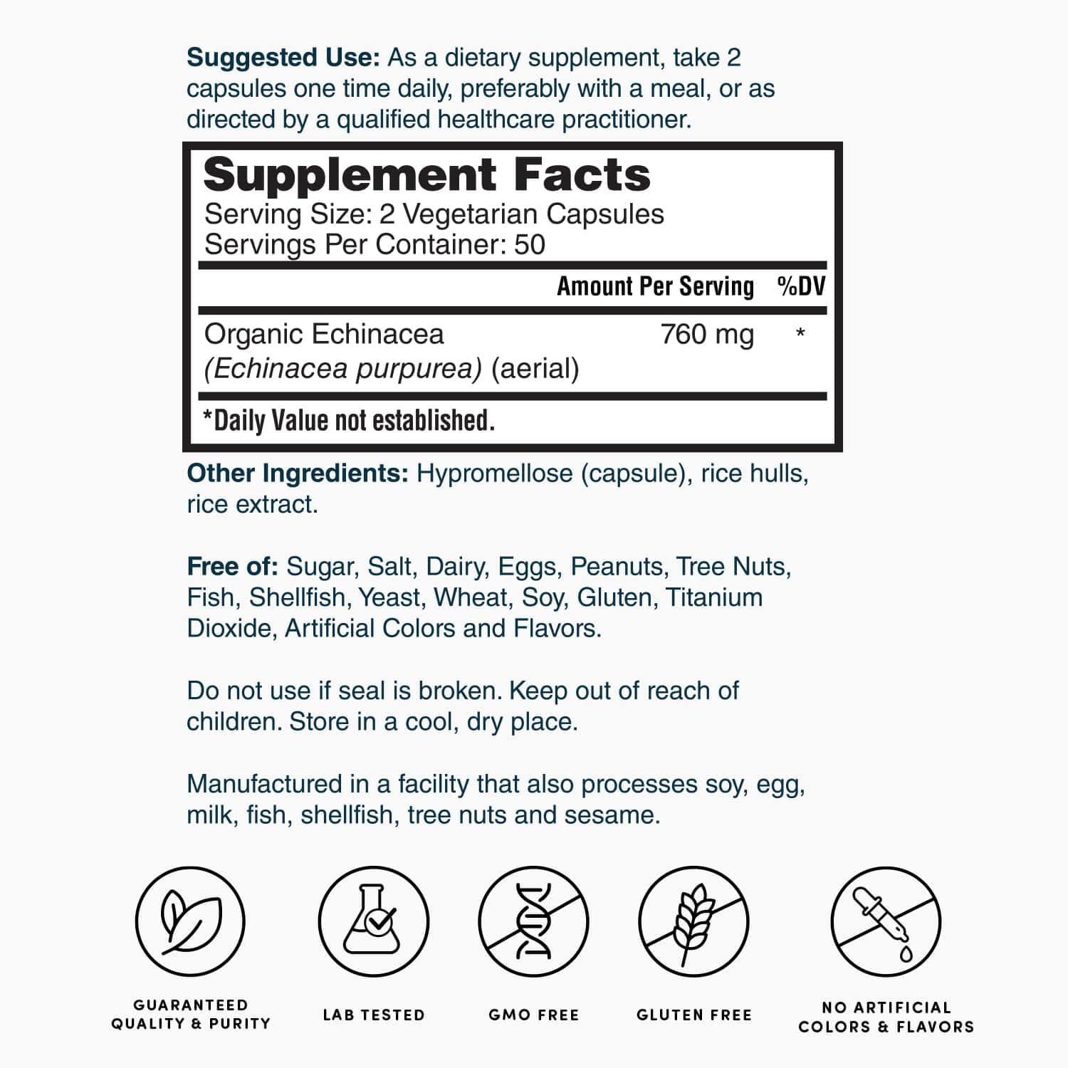 Echinacea support for seasonal health
