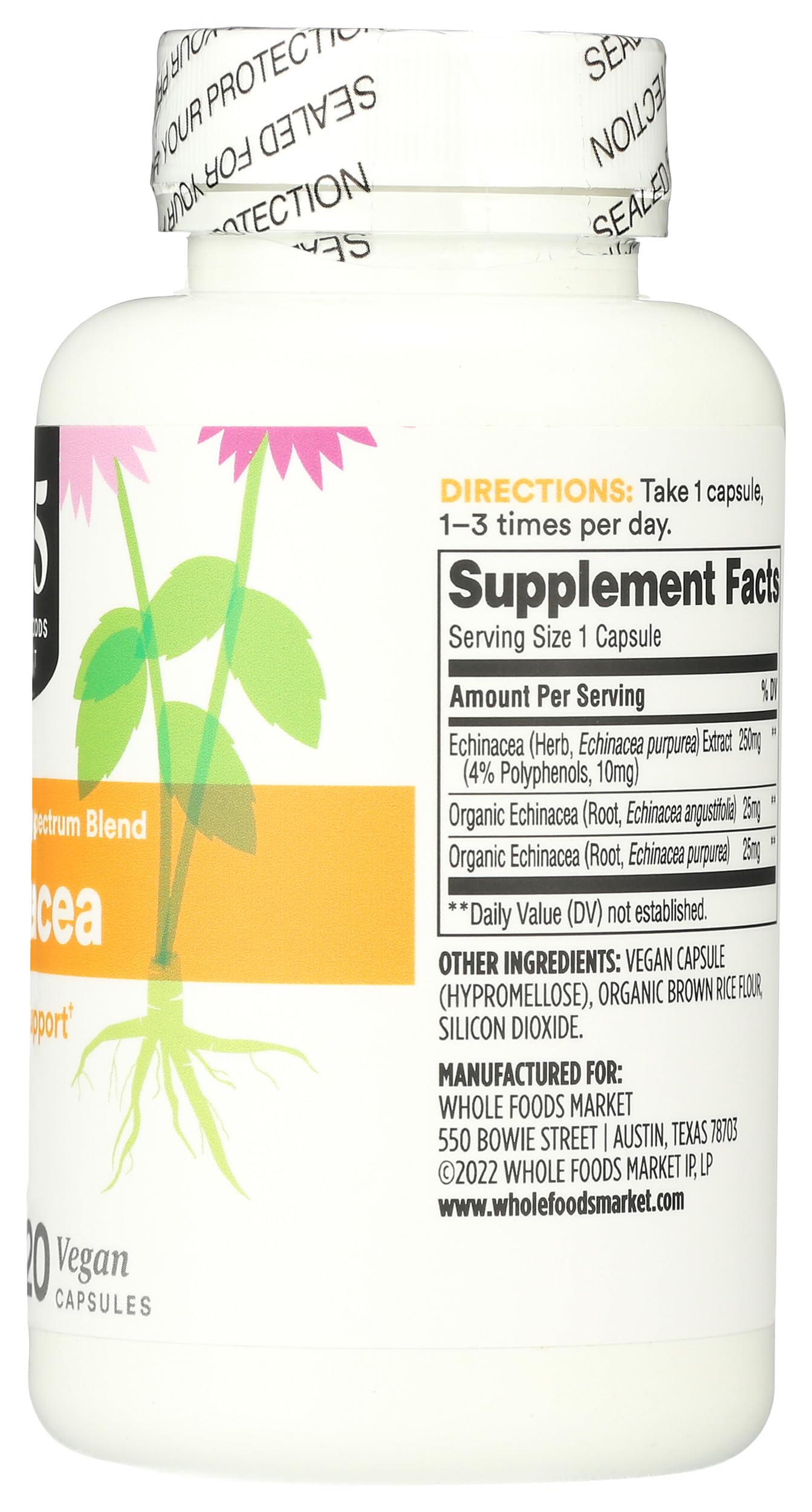 echinacea tablets for cold prevention