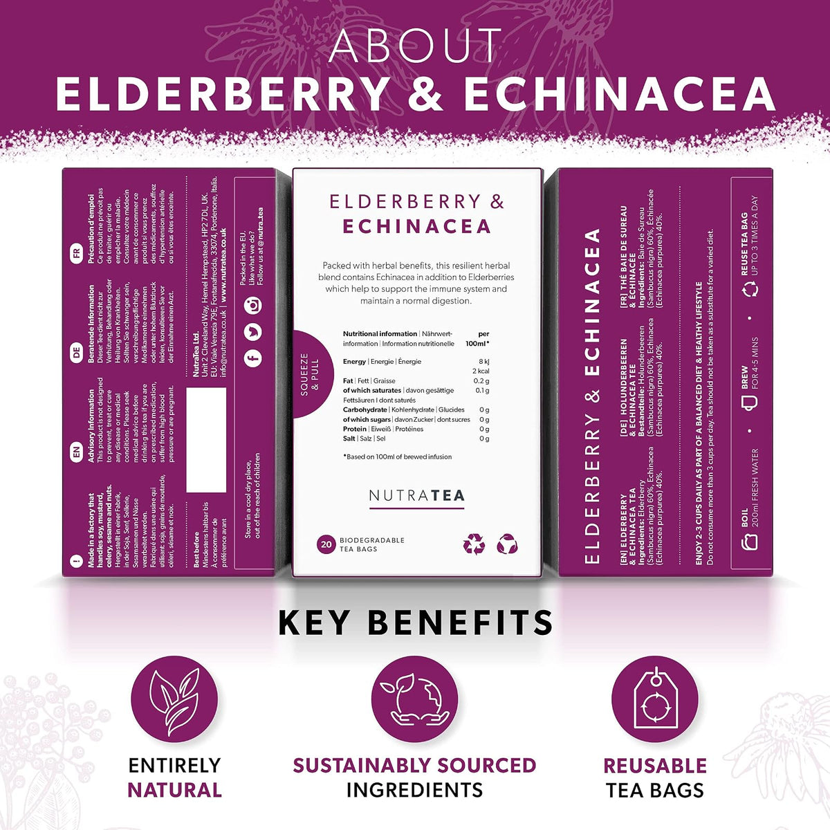 Echinacea tea for immune support