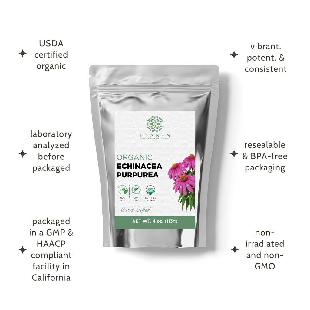 echinacea tea for soothing throat