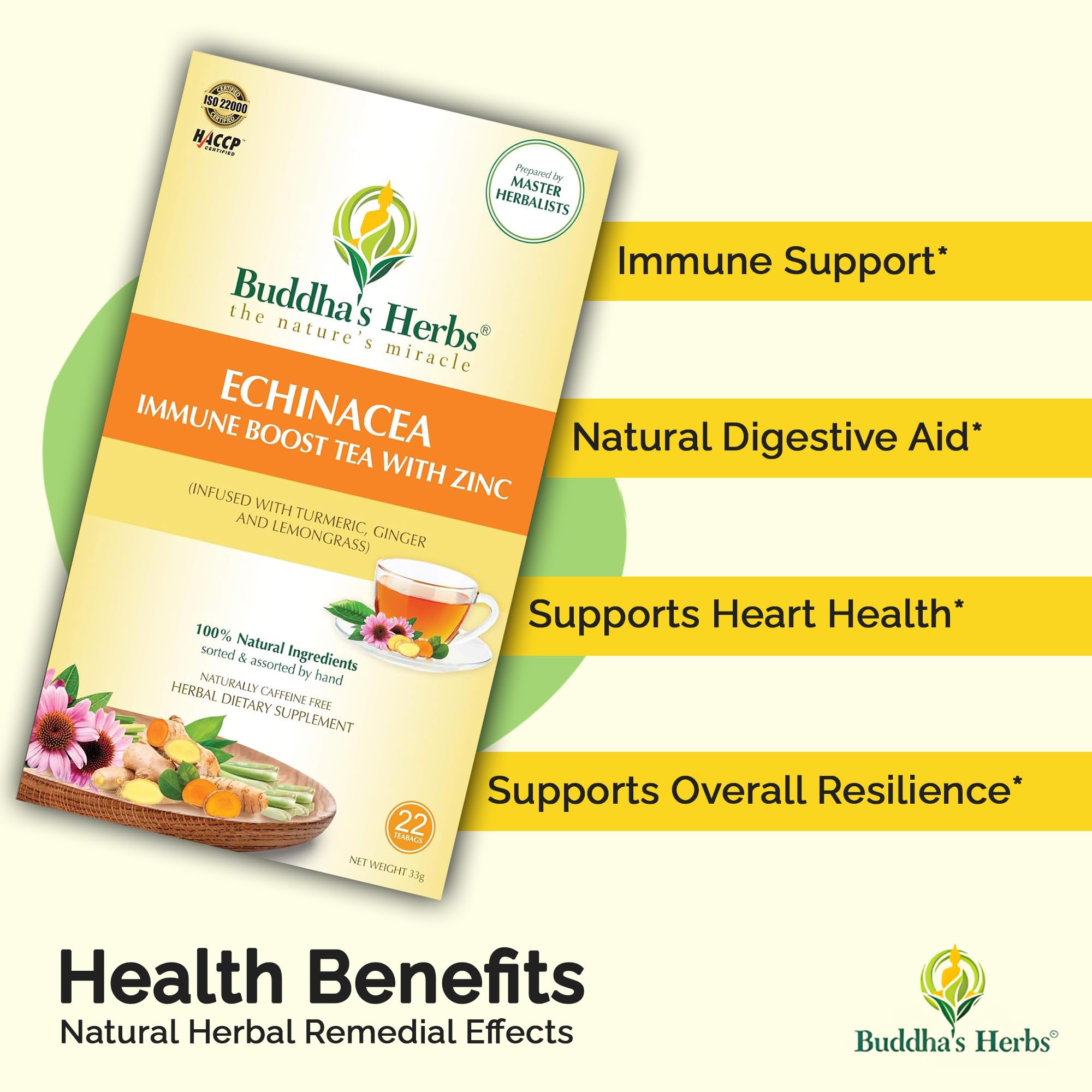 echinacea tea with ginger and lemongrass