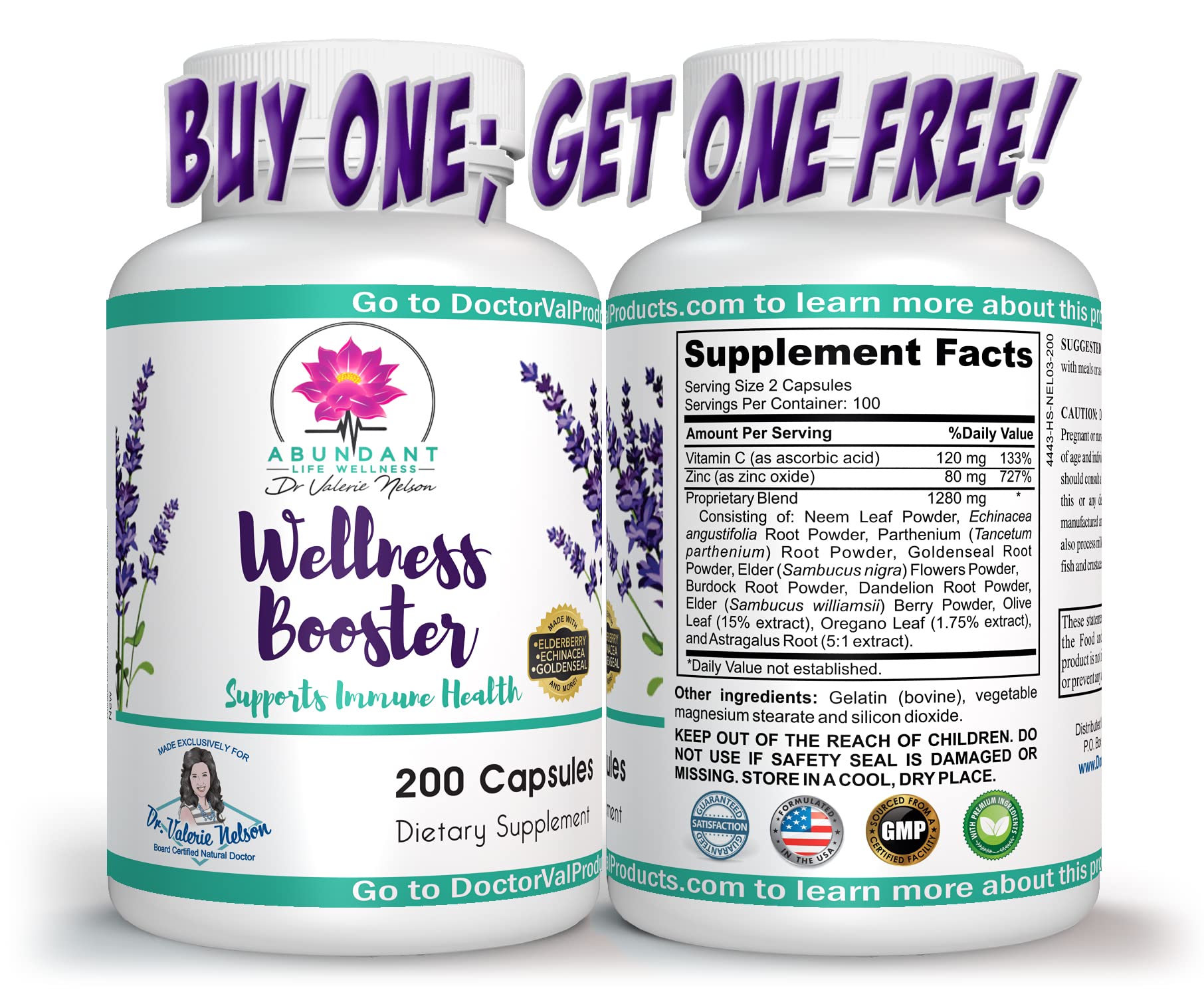 Echinacea wellness booster for immunity