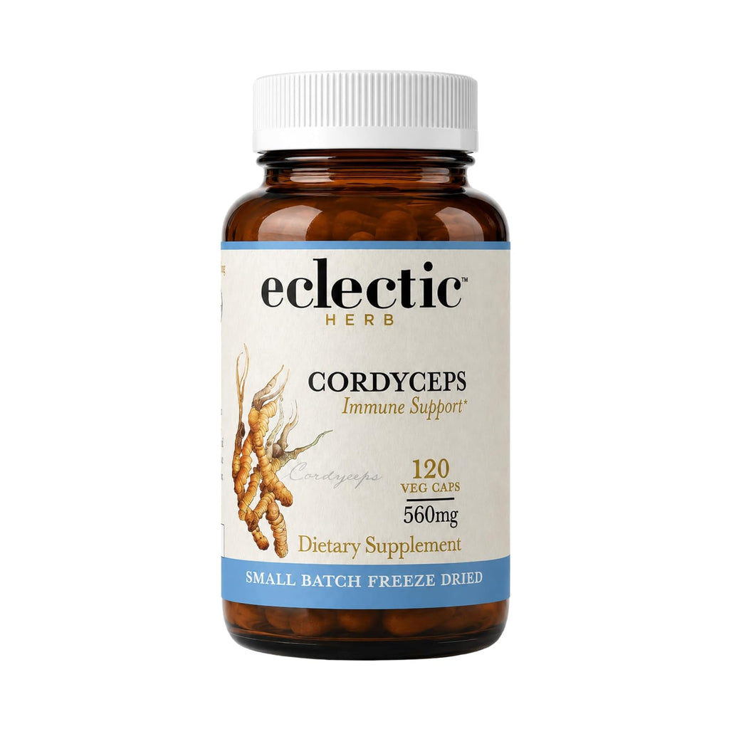 Eclectic Cordyceps capsules for energy