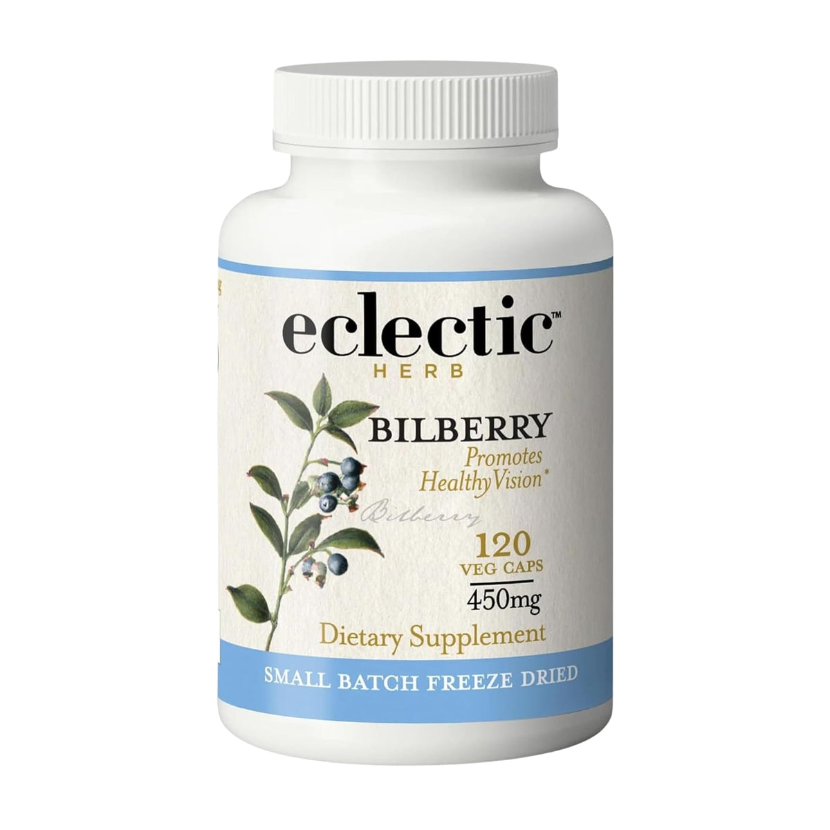 Eclectic Herb bilberry capsules for vision