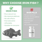Eco-friendly iron fish for sustainable cooking