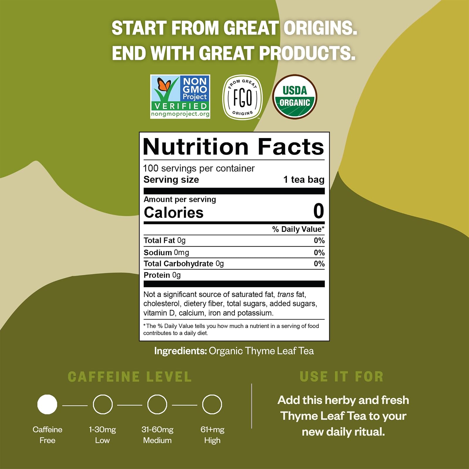 eco-friendly thyme tea for wellness