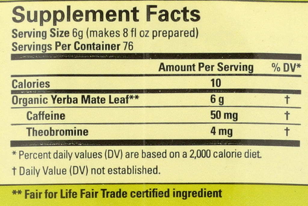 Eco Teas yerba mate loose leaf
