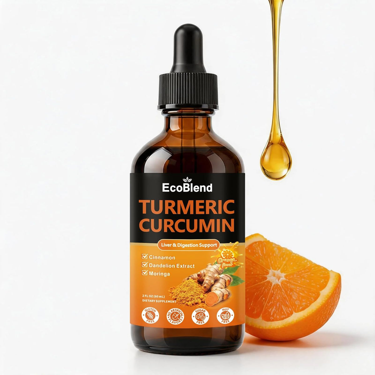 EcoBlend turmeric drops for vitality