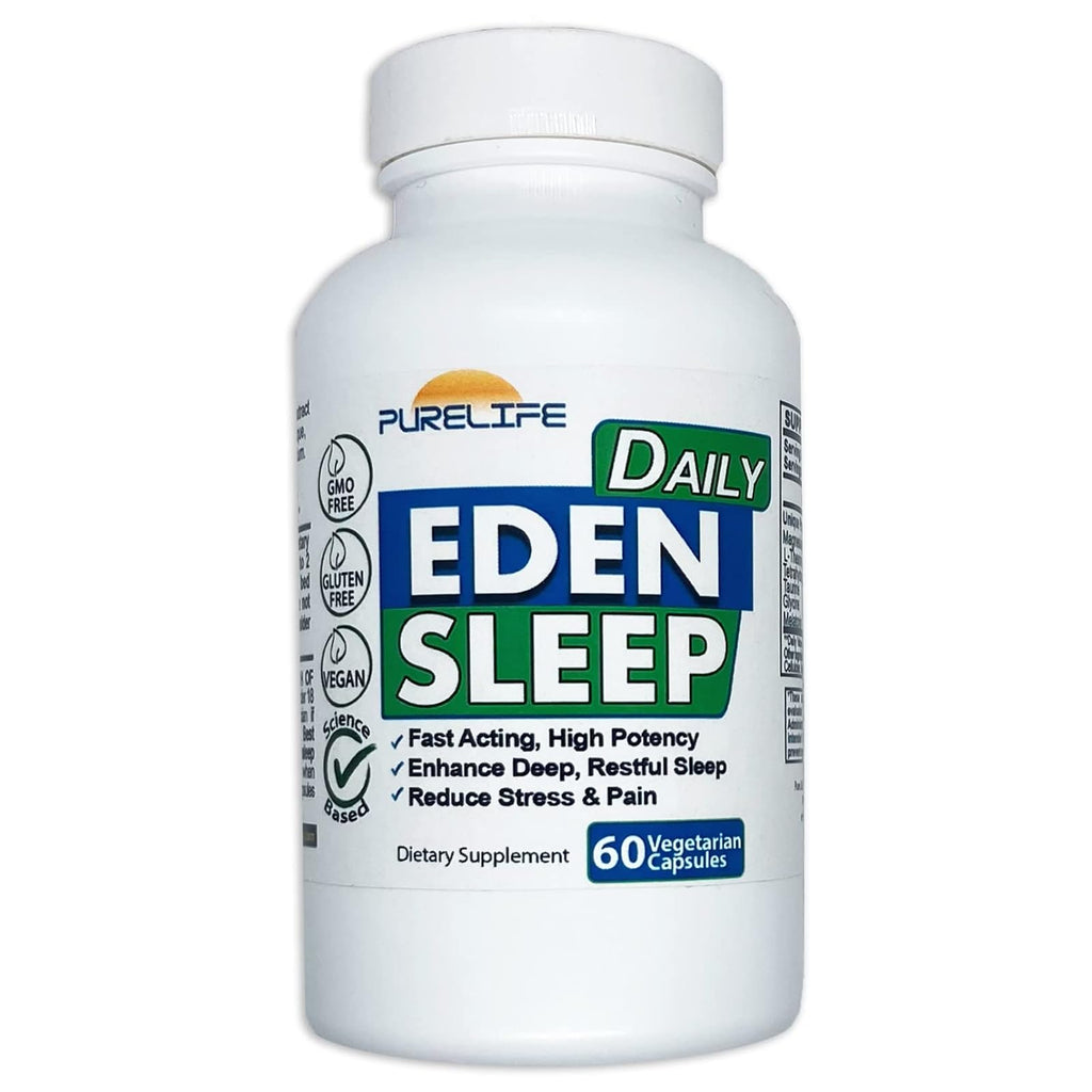 Eden melatonin capsules for restful sleep