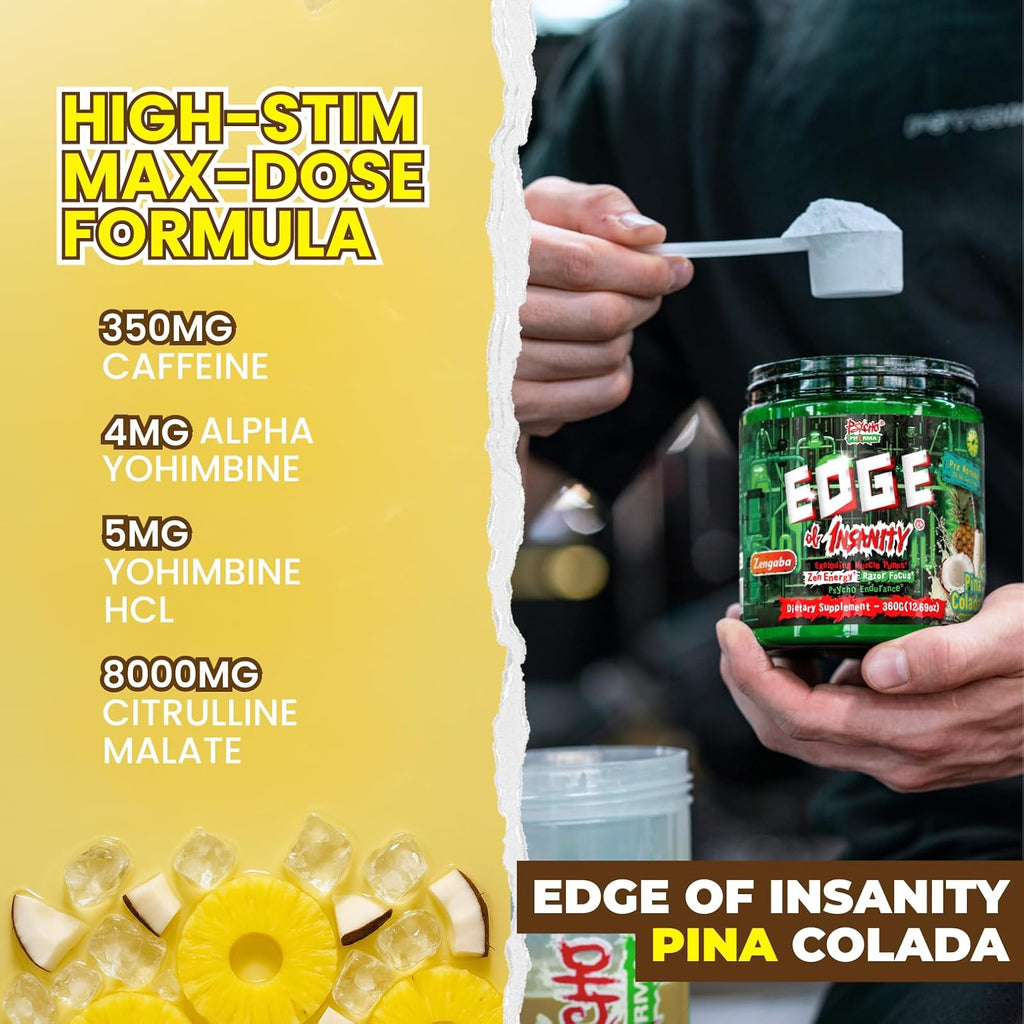 Edge of Insanity pre-workout powder ingredients