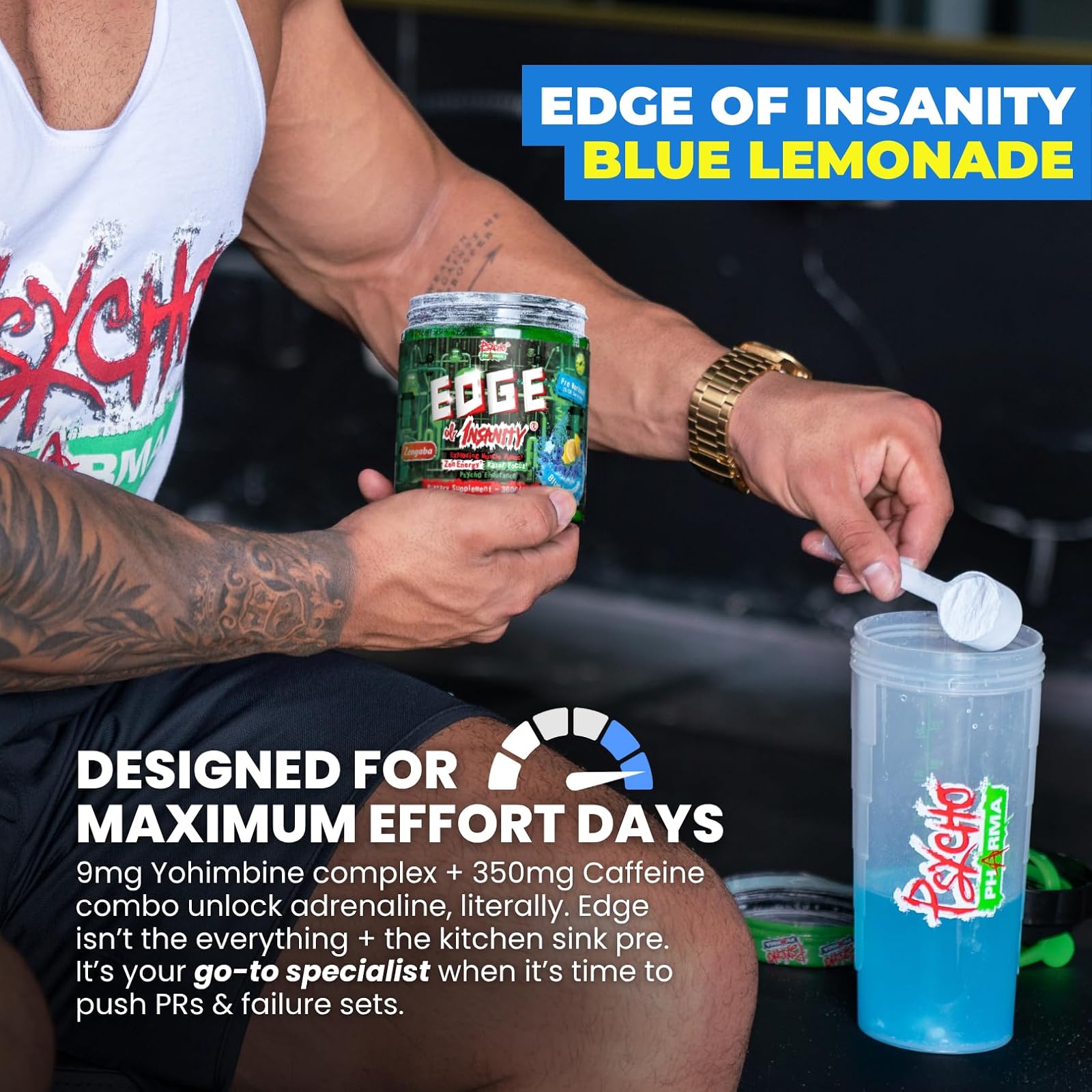Edge of Insanity pre-workout powder taste