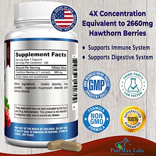 edible hawthorn berries supplement