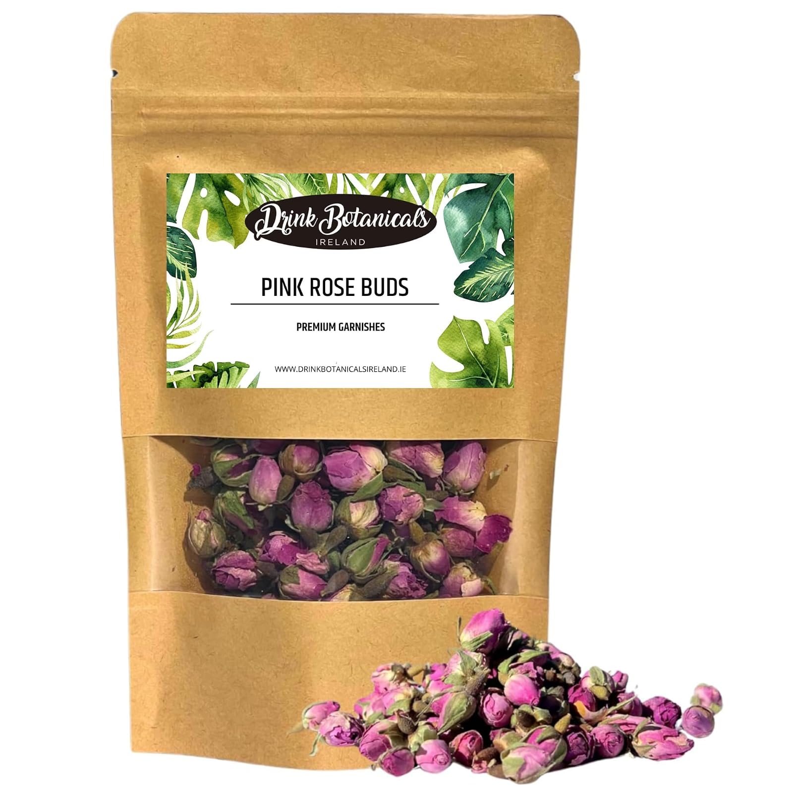 edible pink rose buds for tea