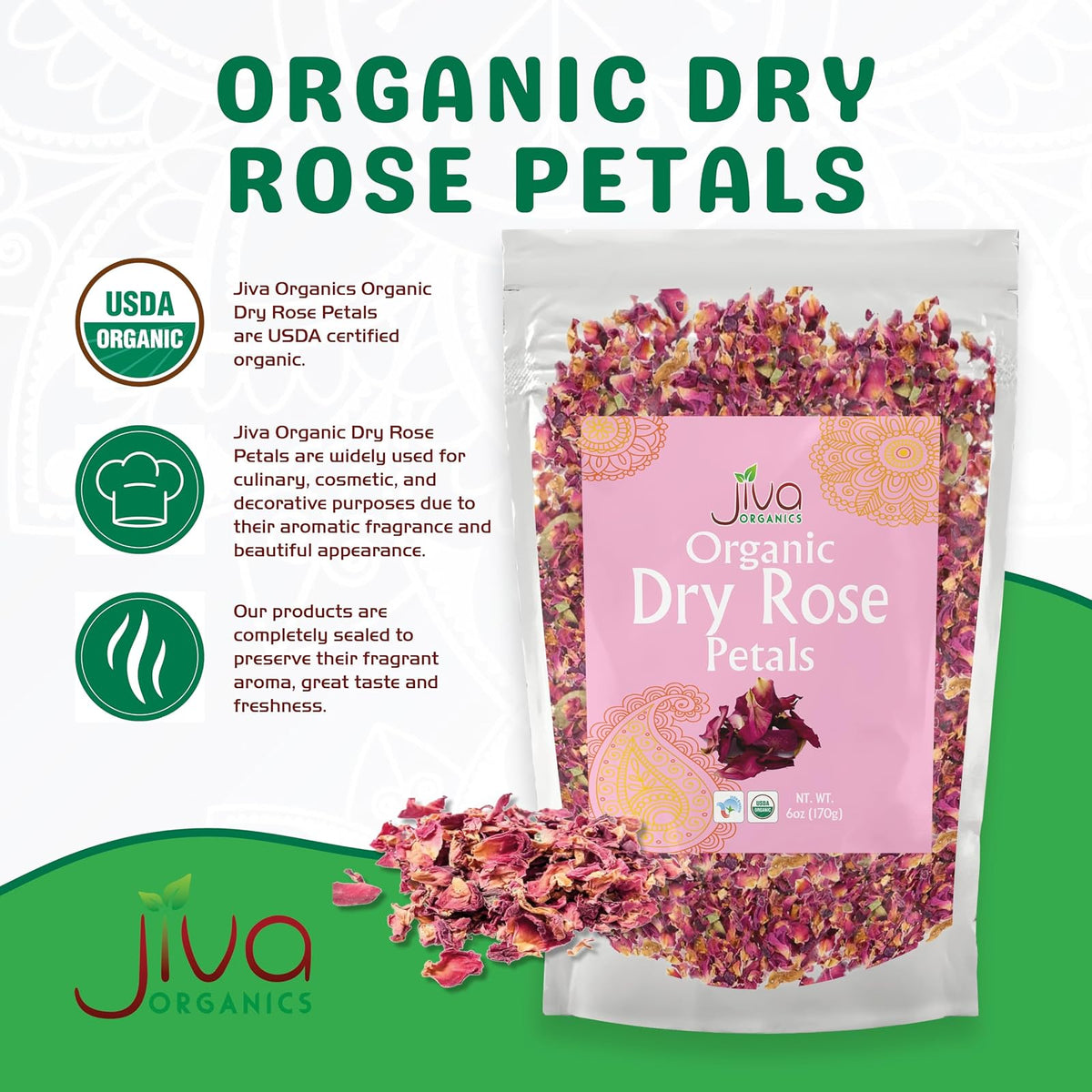 edible rose petals for herbal infusions