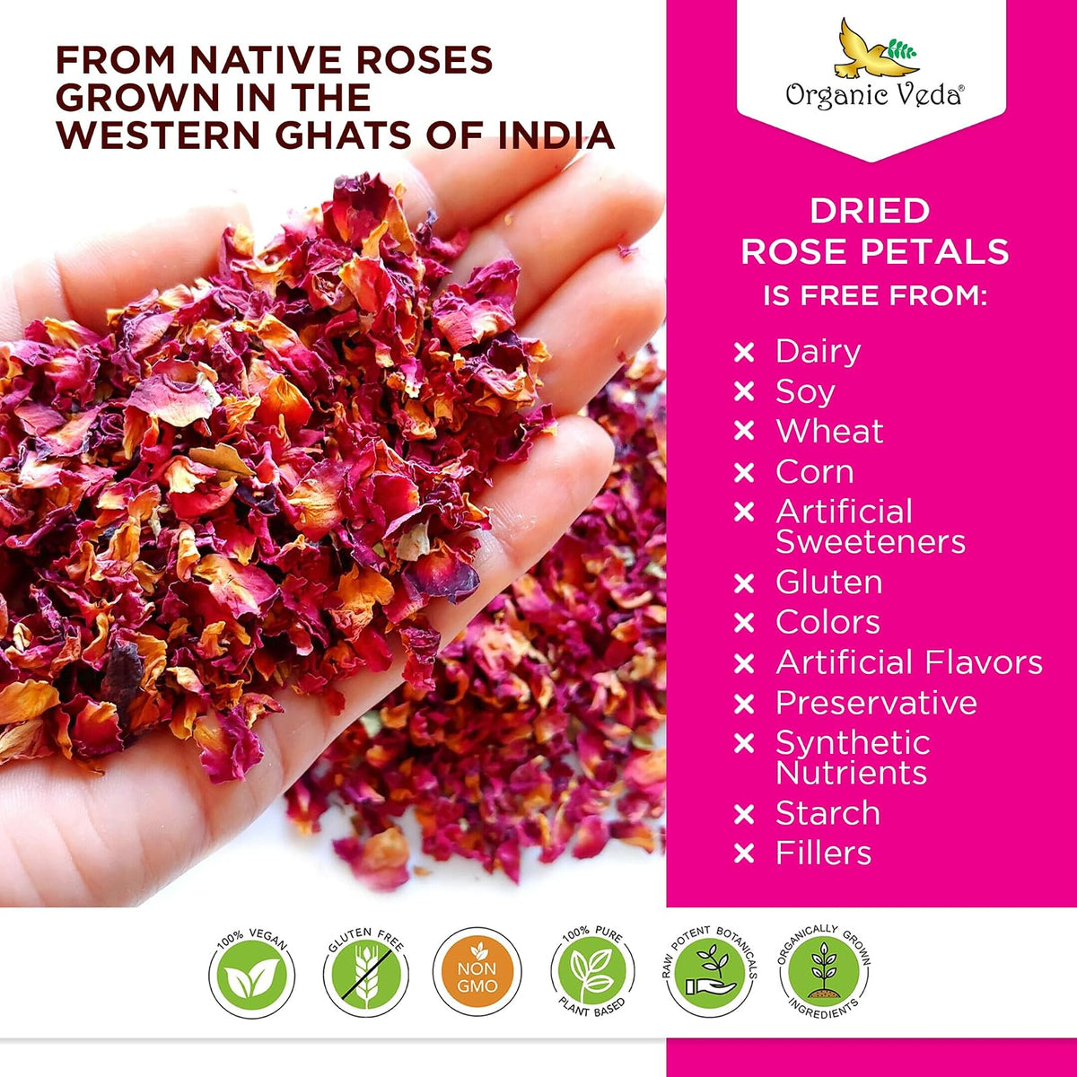 edible rose petals for herbal infusions