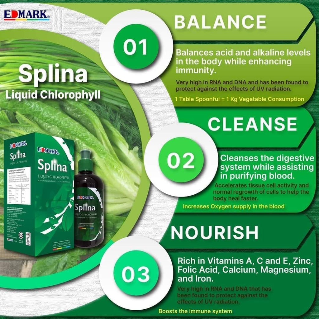 EDMARK chlorophyll drops for energy boost