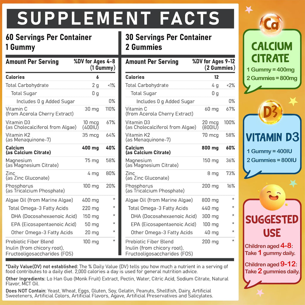 Edmmyliy calcium gummies for strong bones
